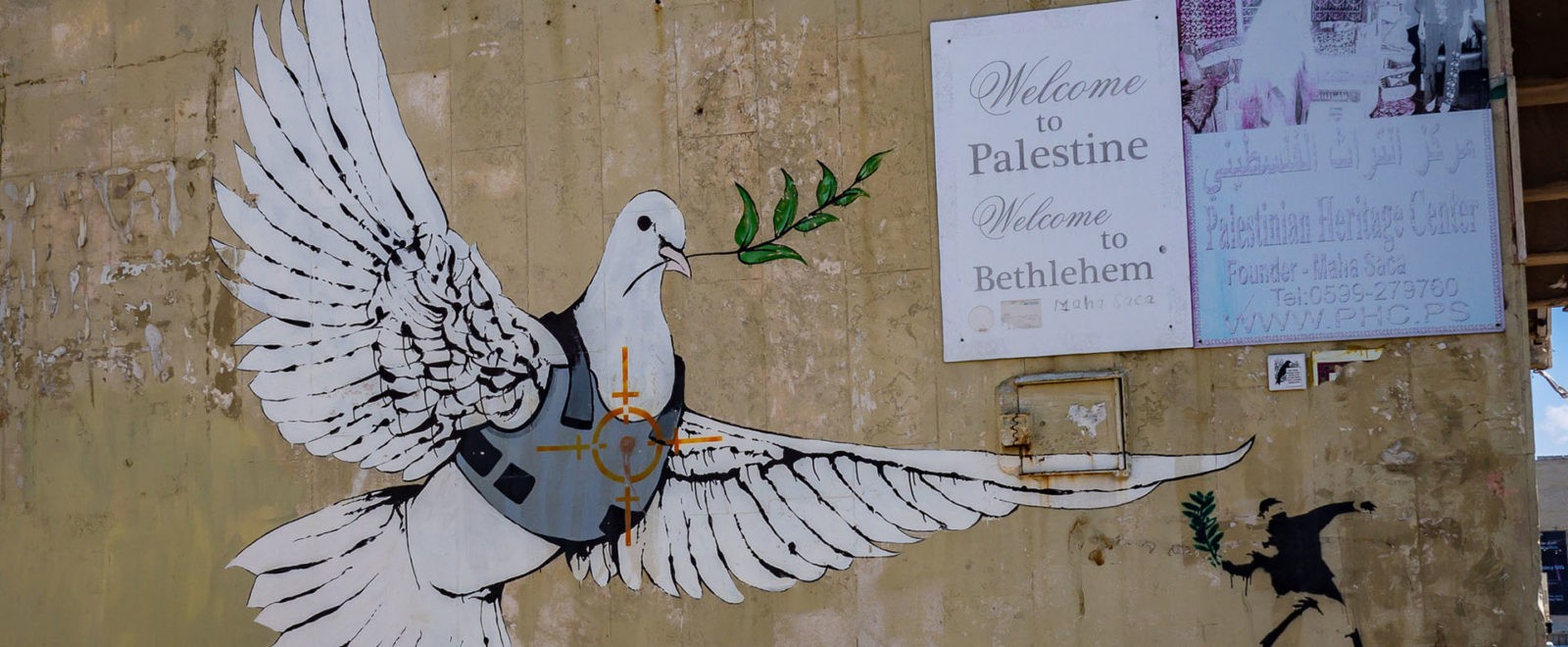 Banksy Street Graffiti in Bethlehem | Christian tour guide in ISRAEL ...
